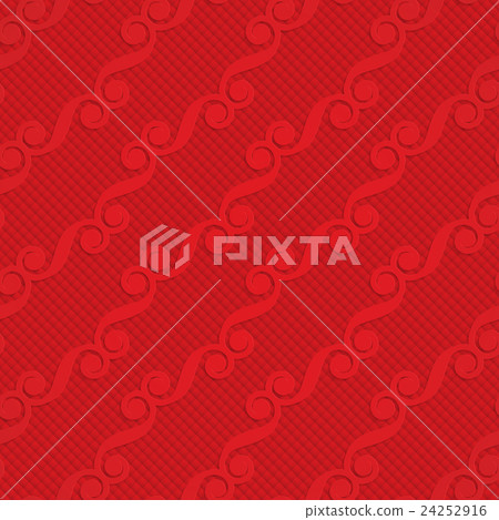 Red diagonal monogram on checkered background - Stock Illustration ...