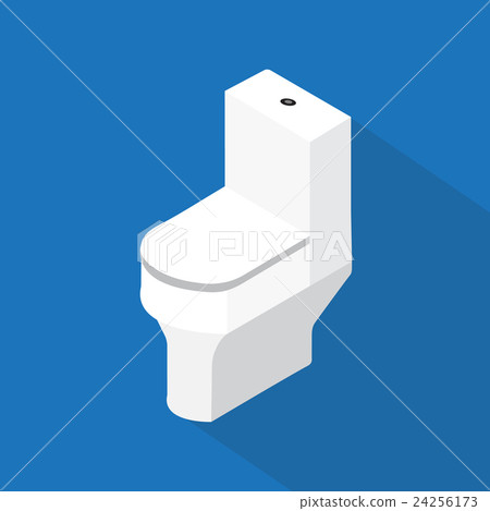 flush toilet ,flat vector design - Stock Illustration [24256173] - PIXTA