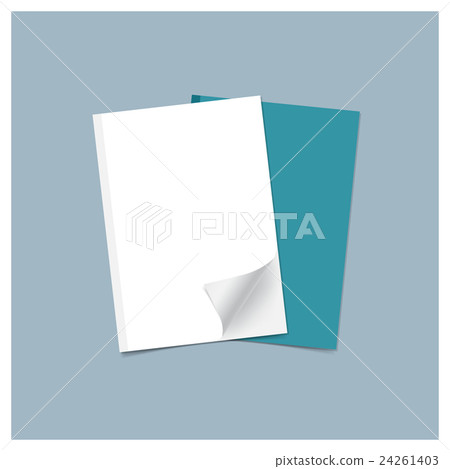 Collection of white papers, ready for your... - Stock Illustration ...