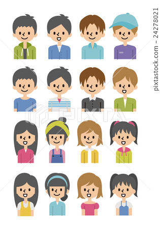 Children's set [Simple character series] - Stock Illustration [24278021 ...
