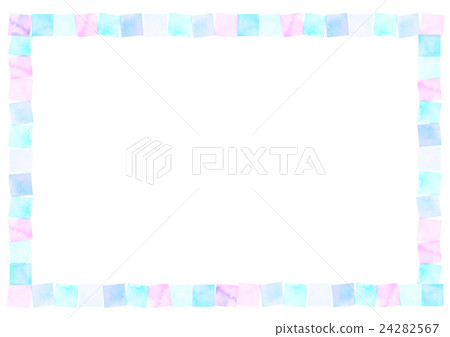 Background material Watercolor Wind Square - Stock Illustration ...