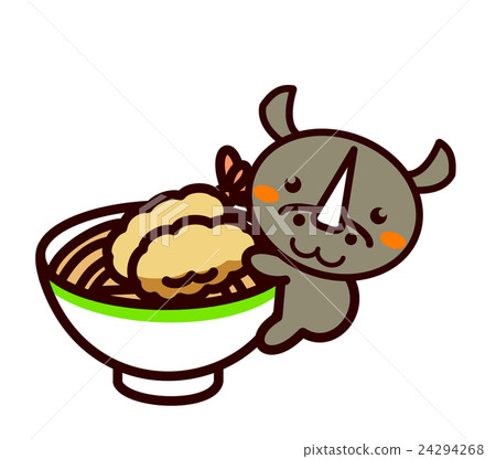Noodles and animal series - Stock Illustration [24294268] - PIXTA