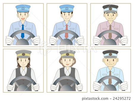 Bus driver set - Stock Illustration [24295272] - PIXTA