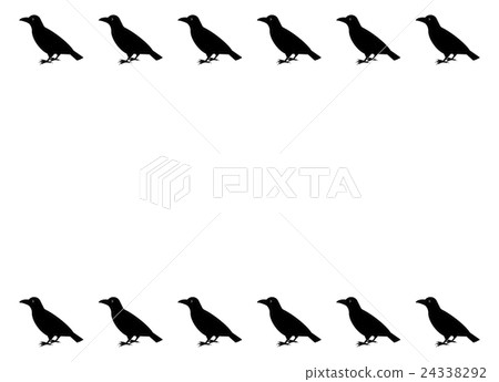 Crow frame - Stock Illustration [24338292] - PIXTA