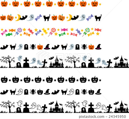 Halloween decoration line - Stock Illustration [24345950] - PIXTA