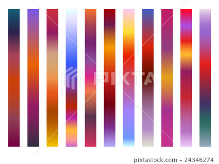 Gradation color chart set - Stock Illustration [24346274] - PIXTA