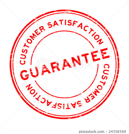 Grunge red guarantee customer satisfaction stamp - Stock Illustration ...