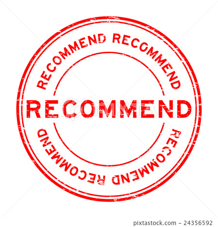Grunge red recommend rubber stamp - Stock Illustration [24356592] - PIXTA