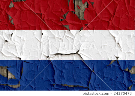 Dutch flag closeup texture background on... - Stock Illustration ...