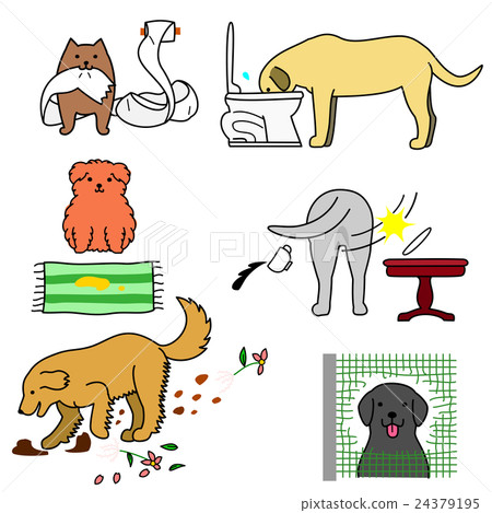 Mischievous dogs - Stock Illustration [24379195] - PIXTA