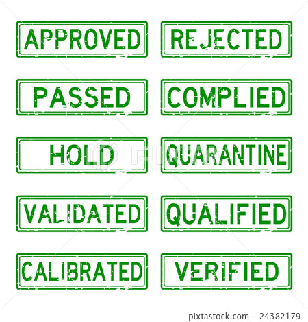 Green grunge status stamp - Stock Illustration [24382179] - PIXTA