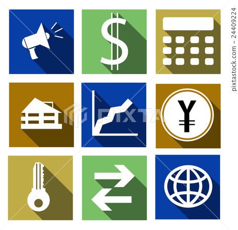 Vector set finance icons-插圖素材 [24409224] - PIXTA圖庫