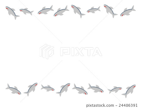 Shark's frame - Stock Illustration [24486391] - PIXTA