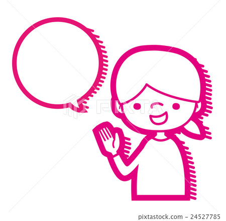 Female callout 03 - Stock Illustration [24527785] - PIXTA