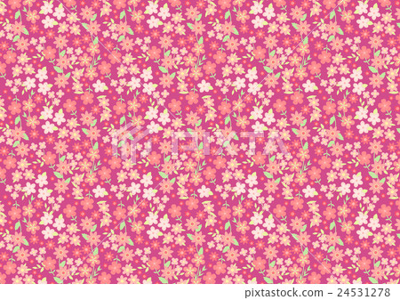 Small floral pattern (pink) - Stock Illustration [24531278] - PIXTA