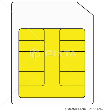 SIM card illustration - Stock Illustration [24534262] - PIXTA