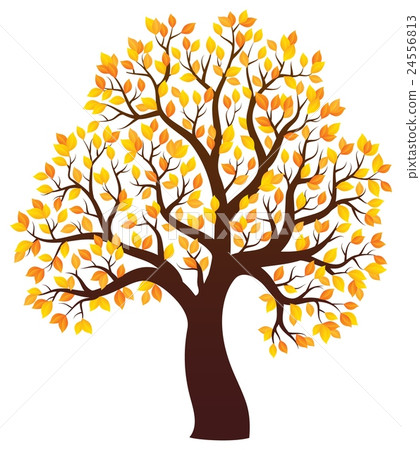 Autumn tree theme image 3 - Stock Illustration [24556813] - PIXTA