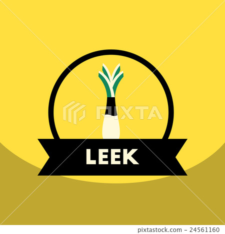 flat vector icon design collection leek emblem-插圖素材 [24561160] - PIXTA圖庫