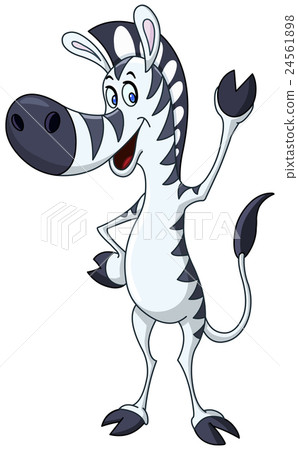 Zebra waving - Stock Illustration [24561898] - PIXTA