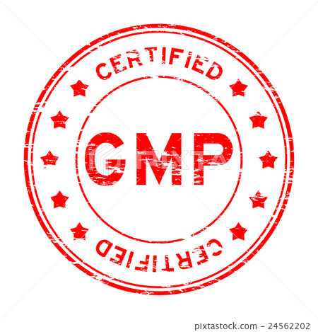 Grunge red GMP and certified rubber stamp - Stock Illustration ...