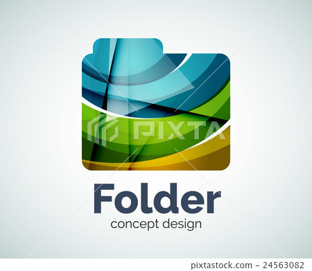 Computer folder logo template - Stock Illustration [24563082] - PIXTA