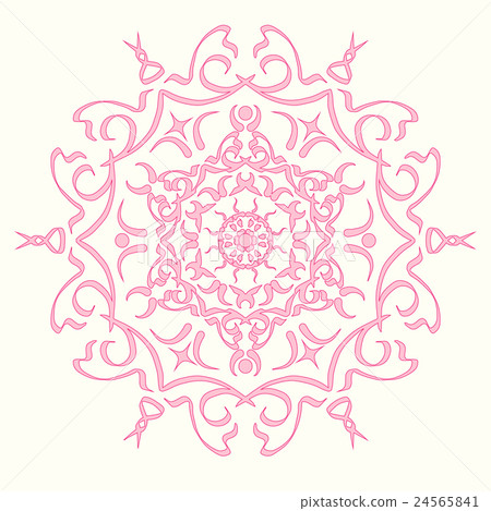 Pink abstract lines and swirl vector background - Stock Illustration ...