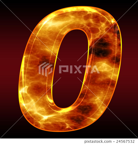 Colorful 3D font on dark background: number 0... - Stock Illustration ...