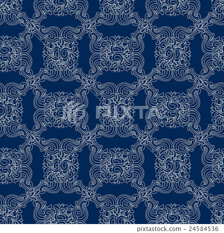 Seamless decorative zentangle graphic pattern - Stock Illustration ...