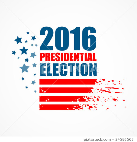 2016 USA presidential election poster. Vector - Stock Illustration ...