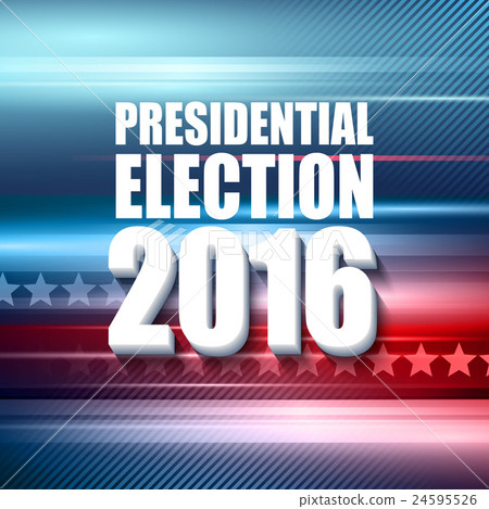 2016 USA presidential election poster. Vector - Stock Illustration ...