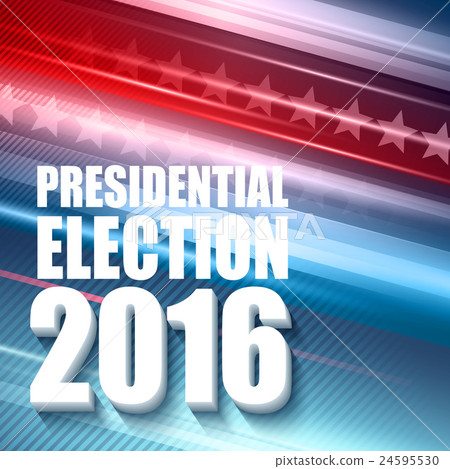 2016 USA presidential election poster. Vector - Stock Illustration ...
