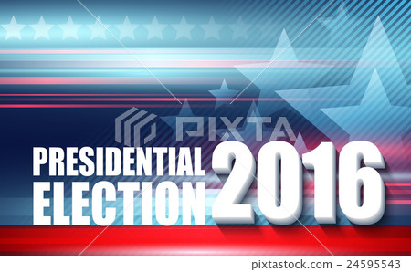 2016 USA presidential election poster. Vector-插圖素材 [24595543] - PIXTA圖庫