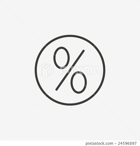 percent outline icon - Stock Illustration [24596897] - PIXTA