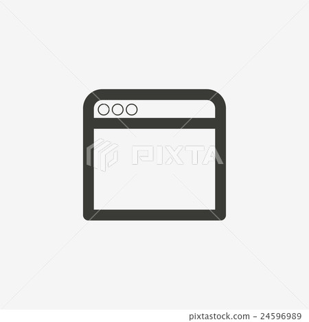 browser outline icon - Stock Illustration [24596989] - PIXTA