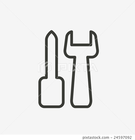 fixer outline icon - Stock Illustration [24597092] - PIXTA