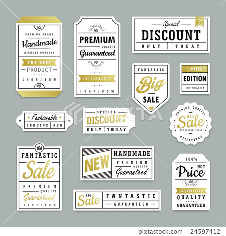 Elegant label design set - Stock Illustration [24597412] - PIXTA