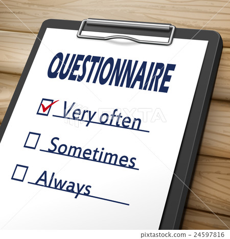 questionnaire clipboard image - Stock Illustration [24597816] - PIXTA