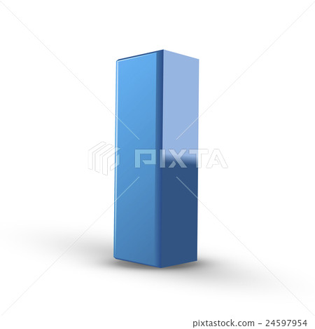 3d blue letter I - Stock Illustration [24597954] - PIXTA