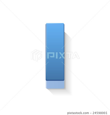 3d blue letter I - Stock Illustration [24598001] - PIXTA