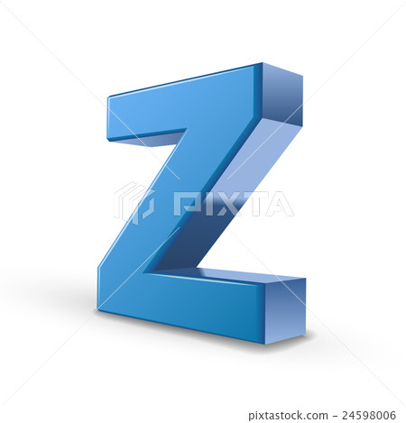 3d blue letter Z - Stock Illustration [24598006] - PIXTA