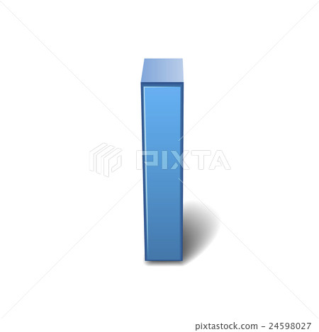 3d blue letter I - Stock Illustration [24598027] - PIXTA