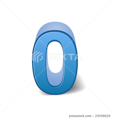 3d shiny blue number 0 - Stock Illustration [24598029] - PIXTA