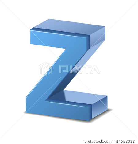 3d blue letter Z - Stock Illustration [24598088] - PIXTA