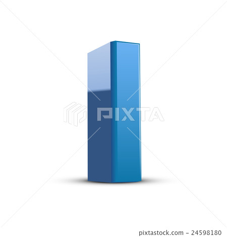 3d blue letter I - Stock Illustration [24598180] - PIXTA