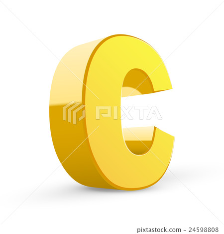 3d yellow letter C - Stock Illustration [24598808] - PIXTA