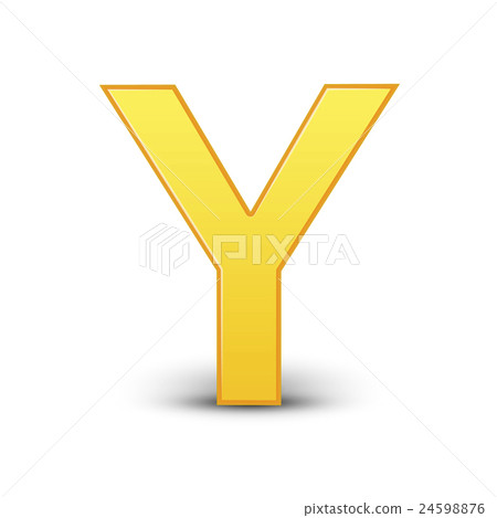 3d yellow letter Y - Stock Illustration [24598876] - PIXTA