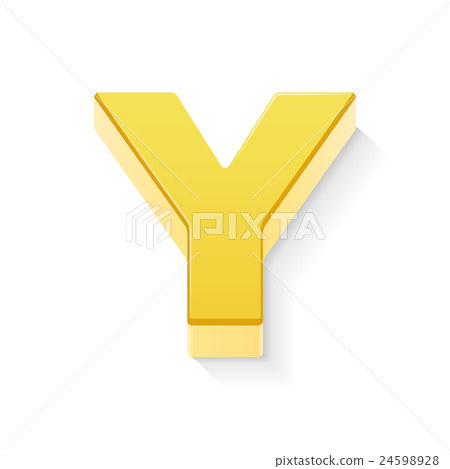 3d yellow letter Y - Stock Illustration [24598928] - PIXTA