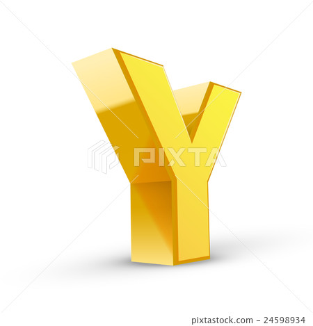 3d yellow letter Y - Stock Illustration [24598934] - PIXTA