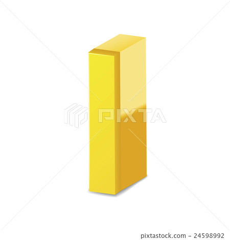 3d yellow letter I - Stock Illustration [24598992] - PIXTA