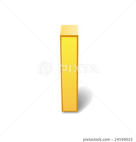3d yellow letter I - Stock Illustration [24599025] - PIXTA